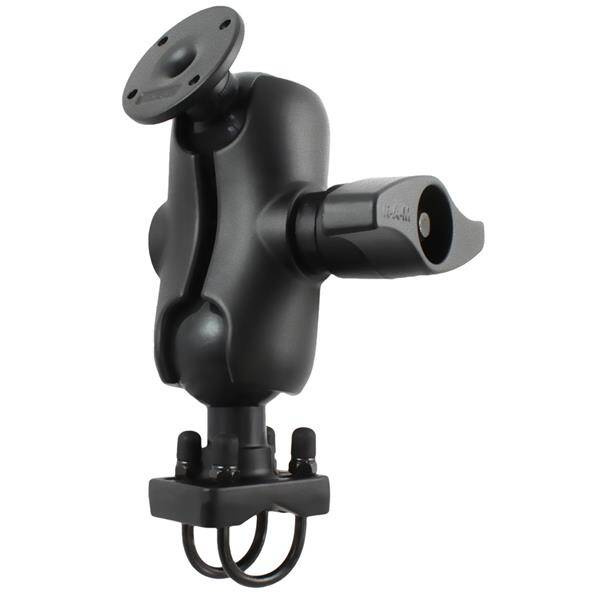 RAM® Double U-Bolt Rail Mount with Round AMPS Plate | ram-mount.pl